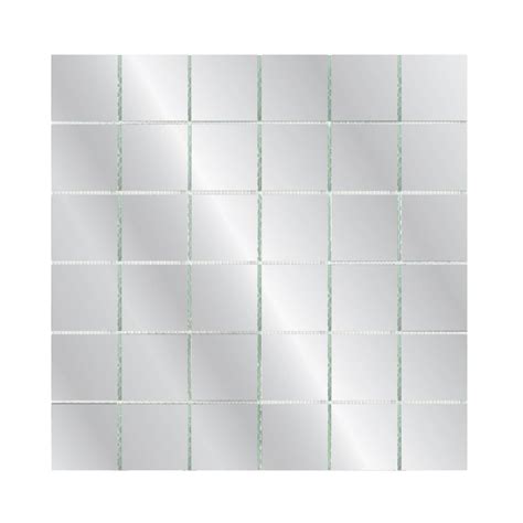 Silver Mirror Tiles Flat Square Mirror Mosaic Wall Tile