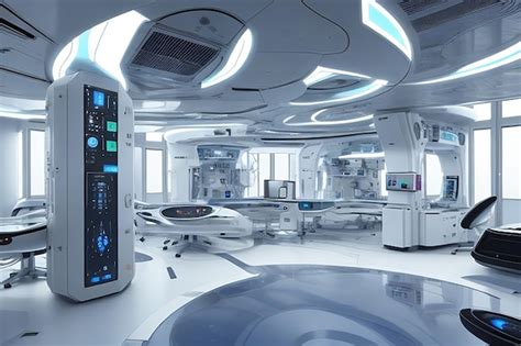 Premium Ai Image Futuristic Quantum Language Translation Lab