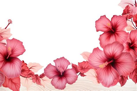 Vibrant Hibiscus Floral Border Free Photo Rawpixel