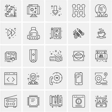Laptop Computer Hardware Icons Flat And Line Filled Icon Set Vector Blue Background 13293526