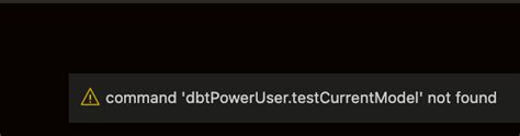 Cmd T Has Been Overriden By Dbt · Issue 205 · Altimateaivscode Dbt Power User · Github