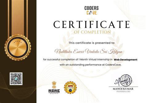 Nadithoka Eswar Venkata Sai Kalyan On Linkedin Givemycertificate
