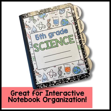 Science Notebook Dividers For 5th Grade Ngss Learning Targets Editable Tabs