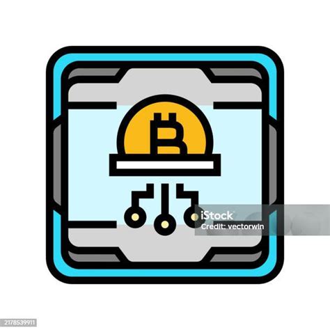 cpu 암호 화폐 광업 색상 아이콘 벡터 일러스트 레이 션 0명에 대한 스톡 벡터 아트 및 기타 이미지 0명 altcoin