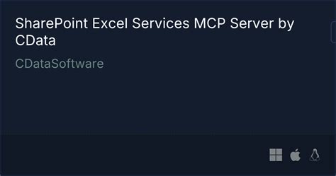 Sharepoint Excel Services Mcp Server By Cdata Glama Sharepoint Excel Services Mcp Server By Cdata Glama