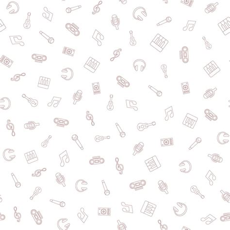 Premium Vector Music Seamless Pattern Background