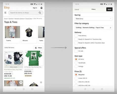 User Behavior Should Filtering And Sorting Be Combined User Experience Stack Exchange