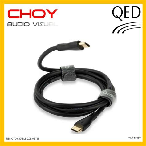 QED Connect USB C To C Cable 0 75M Choy Audio Visual