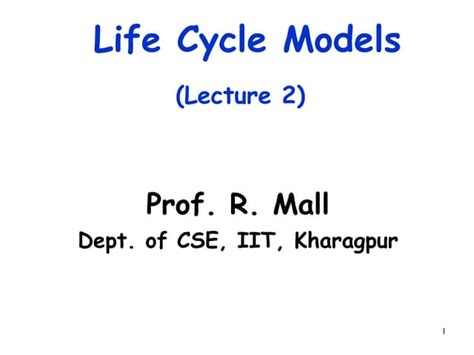 2 life cycle models for software engineeting ppt