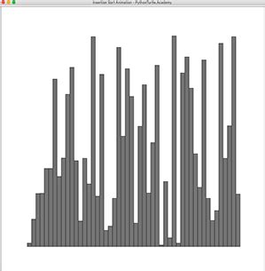 Insertion Sort Animation With Python And Turtle Source Code Included Python And Turtle