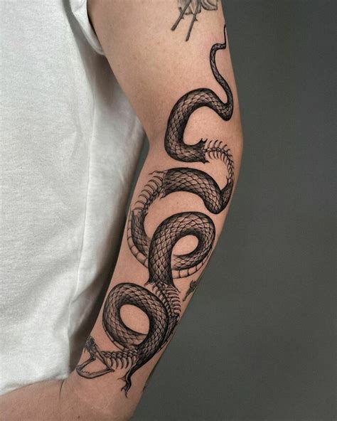 85 Snake Tattoos That May Have You Wrapping Around The Idea Bored Panda