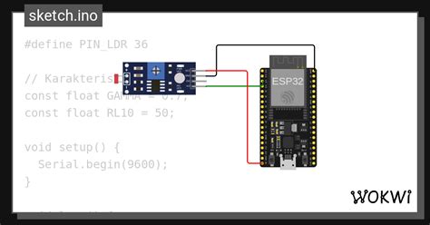 Ldr Wokwi Esp32 Stm32 Arduino Simulator