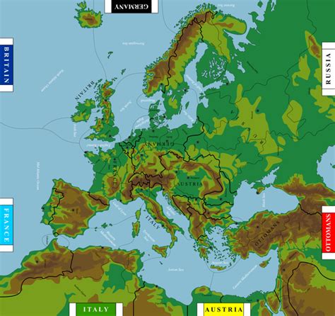 Old School Styled 1900 Map Rdiplomacy