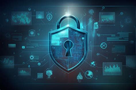 Premium AI Image Padlock With Keyhole Icon In Personal Data Security Illustrates Cyber Data Or