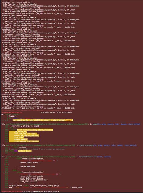 can i get help with this error xmp spawn import torch xla