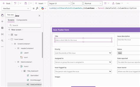 Get Sharepoint Column Descriptions Into A Powerapps Form