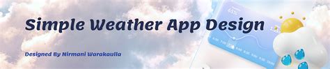 Simple Weather App Design On Behance