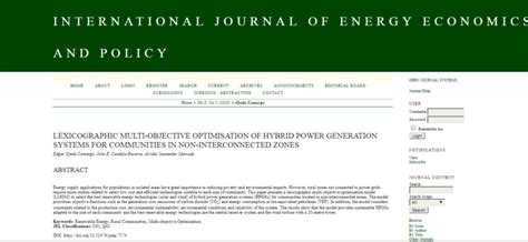 Pdf Lexicographic Multi Objective Optimisation Of Hybrid Power