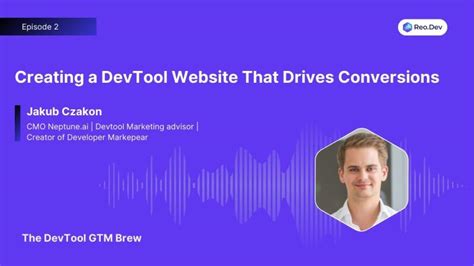 Jakub Czakon 🍐 On Linkedin Podcast Creating A Devtool Website That