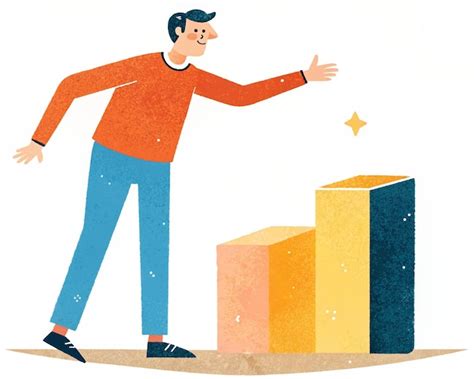 a man pointing to the box plot statistics premium ai generated image