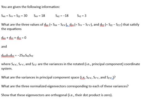 Solved You Are Given The Following Information Chegg Com