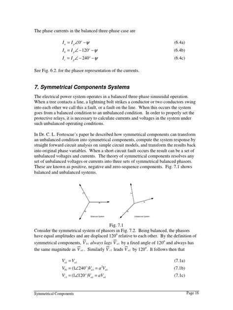 Symmetrical Components Systems I I I I I I Pdf Electrical
