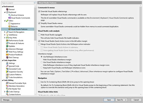 Visual Studio Features ReSharper