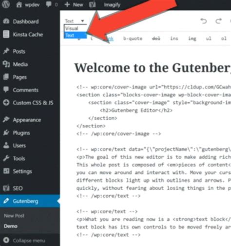 New Wordpress 5 Gutenberg Demo How To Use And Remove The Gutenberg