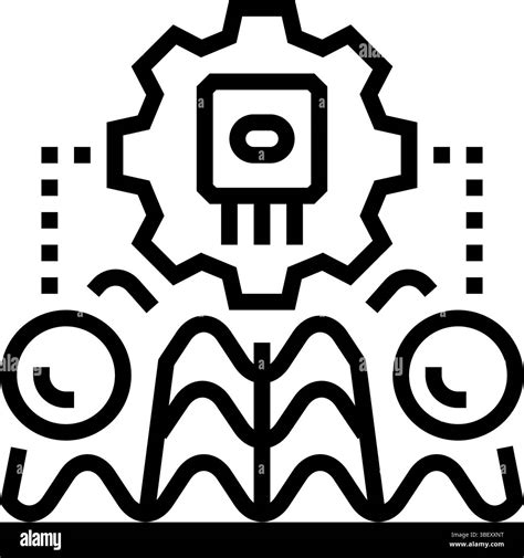 Simulator Quantum Computer Line Icon Vector Illustration Stock Vector Simulator Quantum Computer Line Icon Vector Illustration Stock Vector