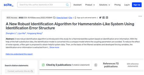 a new robust identification algorithm for hammerstein like system using