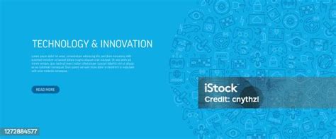 패턴과 기술 및 혁신 관련 배너 디자인 현대 라인 스타일 아이콘 벡터 일러스트레이션 0명에 대한 스톡 벡터 아트 및 기타 이미지 0명 가상현실 개발 Istock