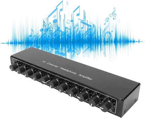 Amazon Com Stereo Headphone Amplifier 3 5 Mm Input 1 In 10 Out Channel Headphone Amplifier