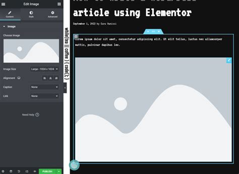 How To Write A WordPress Article Using Elementor