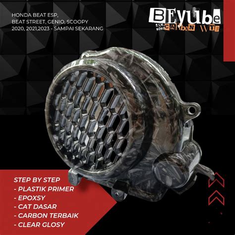 Jual Tutup Kipas Cover Kipas Carbon Forged Honda Beat Beat Deluxe Beat Street Scoopy Genio