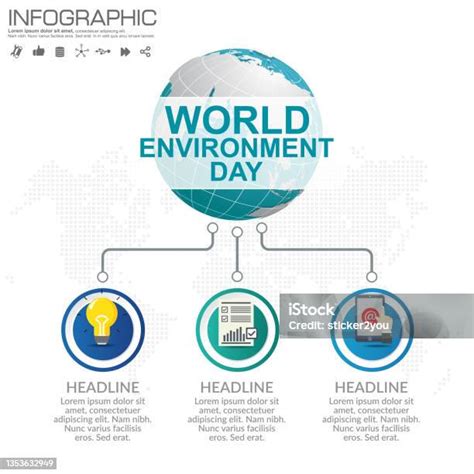 인포그래픽 벡터 일러스트레이션이 있는 지구 지구는 전단지 배너 또는 포스터로 사용할 수 있습니다 세계 환경의 날 개념 0명에 대한 스톡 벡터 아트 및 기타 이미지 Istock