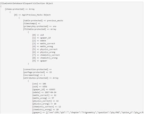 Php Laravel 5 Eloquent Model Results Stack Overflow