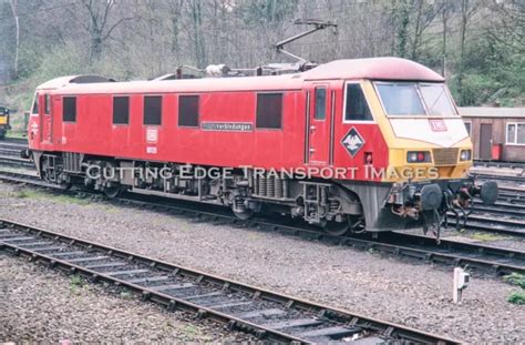 Original Railway Slide Electric Class 90 90129 At Ipswich 1994 D 19 £3