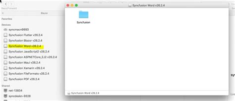 Installing Syncfusion ® Word Mac Installer Syncfusion
