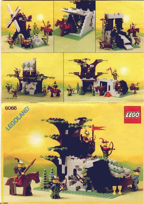 LEGO Instructions For Set 6066 Camouflaged Outpost Castle Forestmen