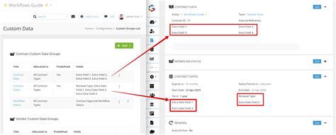 configuring custom data fields