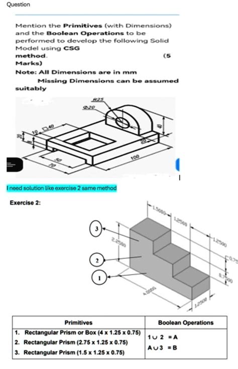Question Mention The Primitives With Dimensions And The Boolean