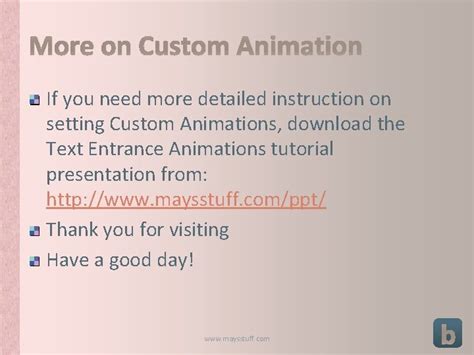 Setting Custom Animations On Master Layouts From