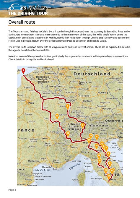 Mille Miglia Driving Tour 8 Day Self Guided Route Through Italy