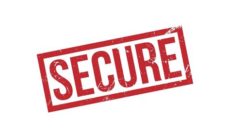 Secure Rubber Stamp Seal Vector Vector Art At Vecteezy