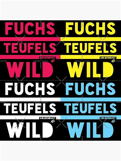 Fuchsteufelswild Foxdevilwild Druckdesign Im Color Blocking Style