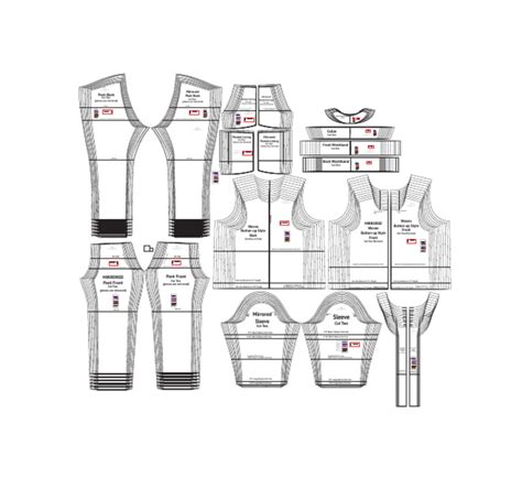 Projector Woven Adult Pajama Pattern Pieces Final V2 Pdf Clothing