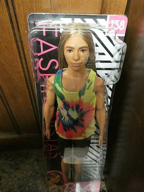 Mattel Barbie Fashionistas Doll 138 Ken W Long Blonde Hair Tie Dye