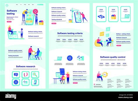 Software Testing Flat Landing Page Programs Debugging And Optimization