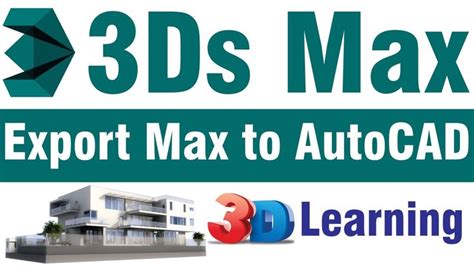 How To Export 3ds Max Drawing In Autocad 3ds Max Video 10 In Hindi Urdu Autocad Learning 3ds