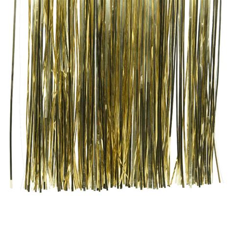 Decoris Tinsel Strands Light Gold
